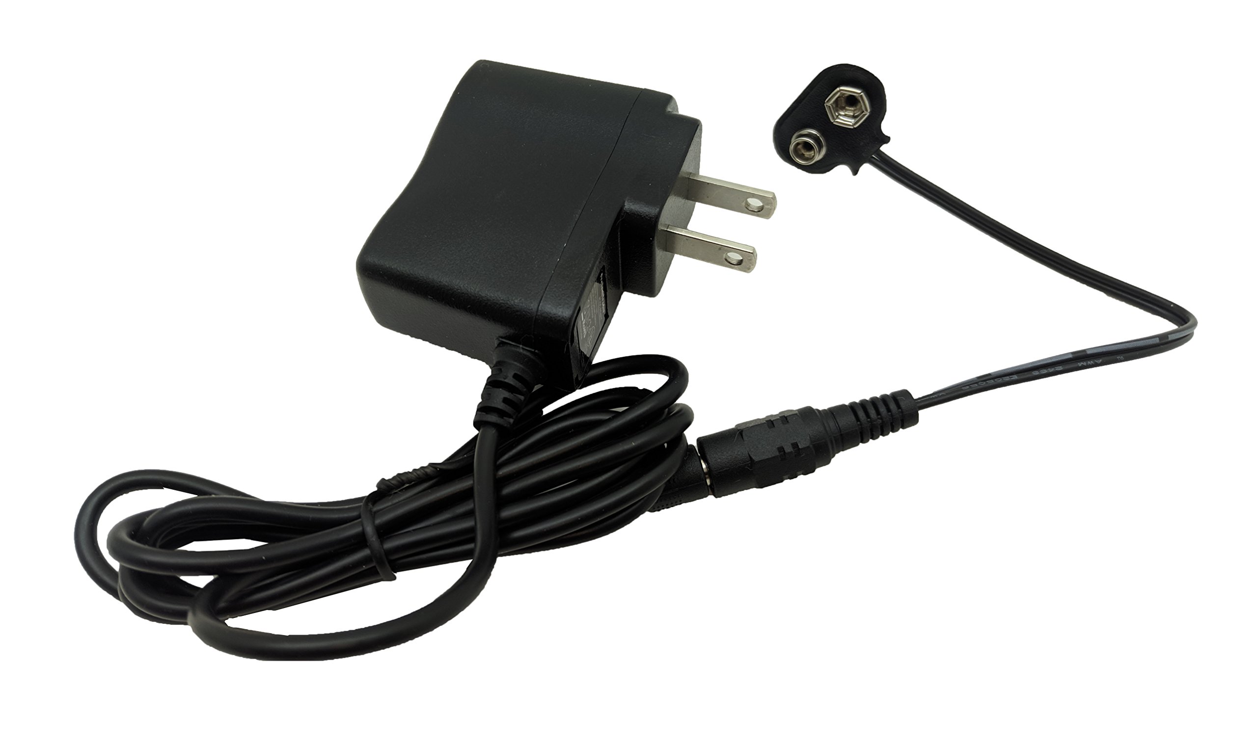 9v Battery Eliminator (9v DC Adapter & Battery Eliminator) - Replace Your 9-Volt Batteries with Wall Power Supply