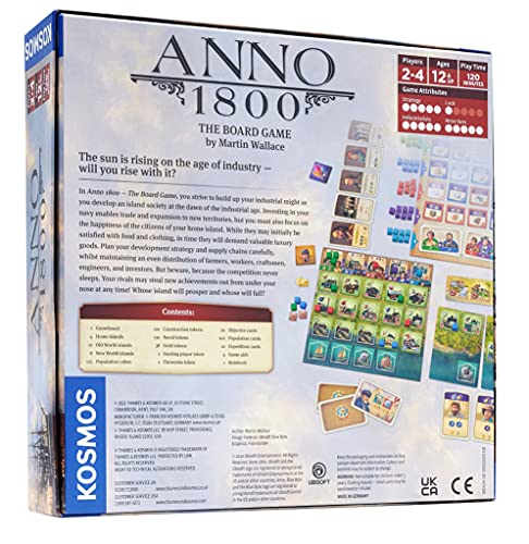 Anno 1800 - A Kosmos Game from Thames & Kosmos | A Civilization Game Based on The Video Game | Designed by Martin Wallace| for 2-4 Players, Ages 12 and up