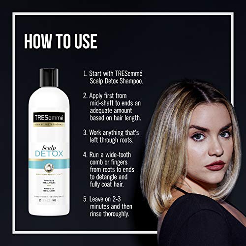 TRESemmé Conditioner Nourishing for Dry Detox that Purifies and Rebalances the Scalp, 20 Oz, Pack of 4
