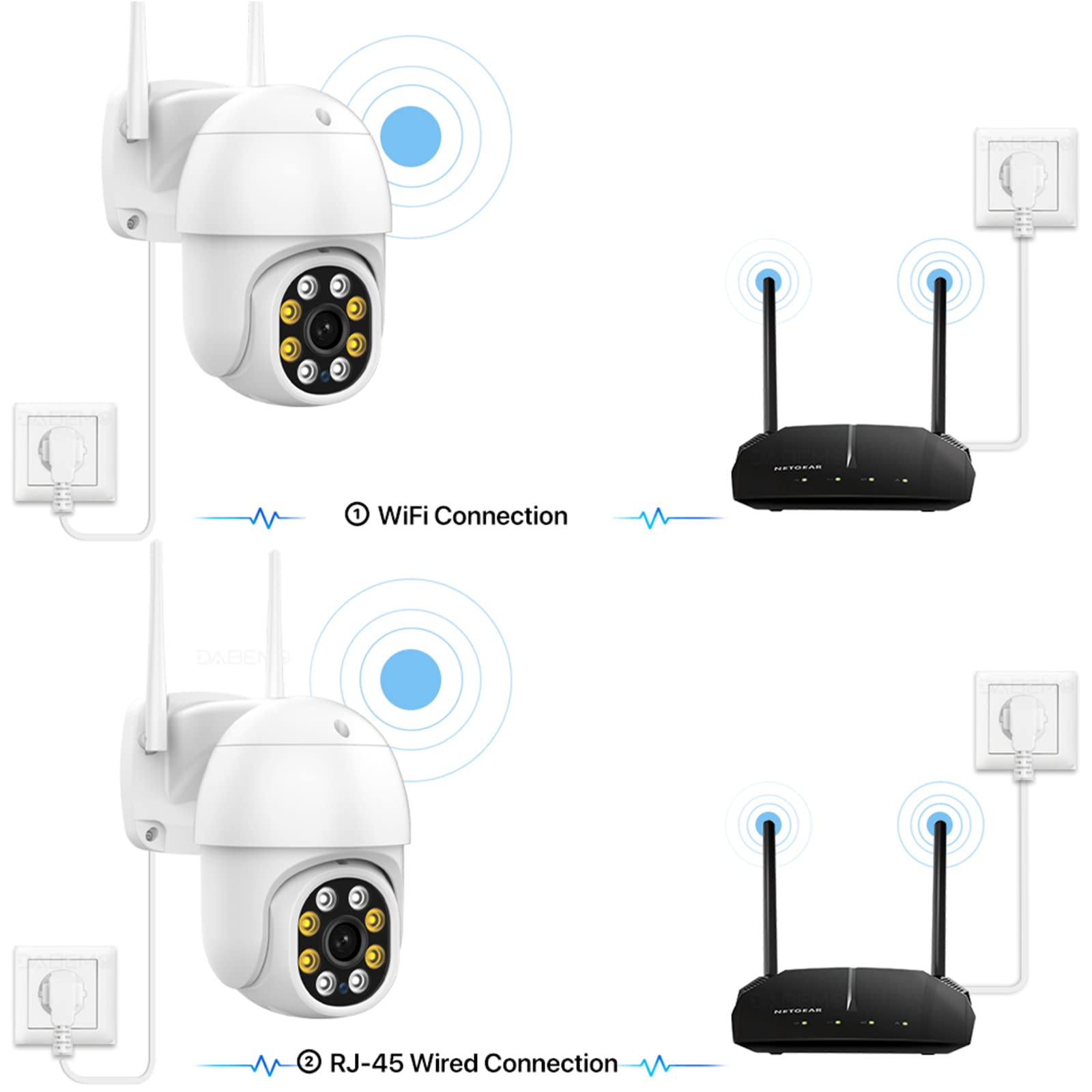2K 3MP PTZ Outdoor Security Camera Wireless 2.4G WiFi Pan Tilt Dome Surveillance CCTV IP Camera for Home Baby Dog Pet, Human Detection, Auto Tracking, Color Night Vision, Two Way Talk, IP66 Waterproof