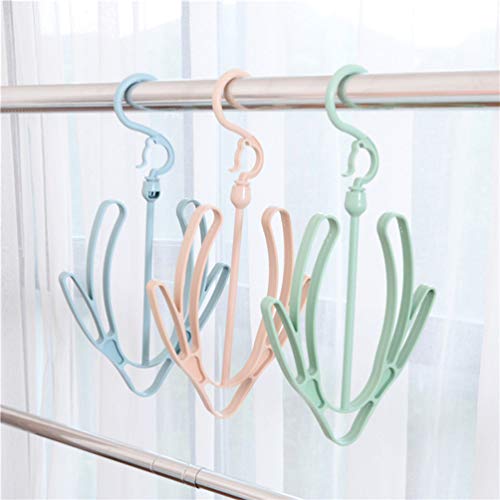 Holibanna 2Pcs Shoes Drying Hanger Plastic Cloth Hanging Dryer Rack Hook for Shoes Home Using (Sky-Blue)