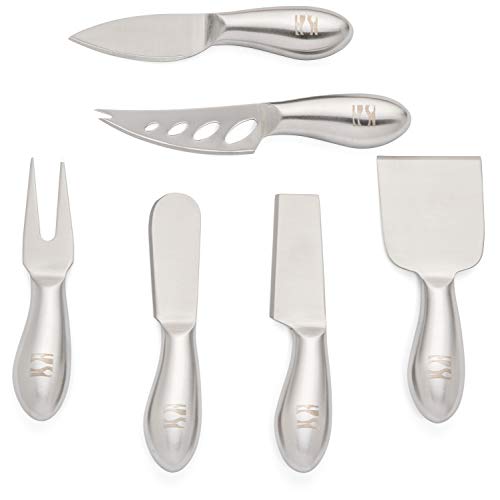 Hudson Essentials Stainless Steel Cheese Knife Set – 6 Knives