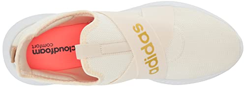 adidas Women's Puremotion Adapt Running Shoe, Off White/Off White/Golden Beige, 8.5