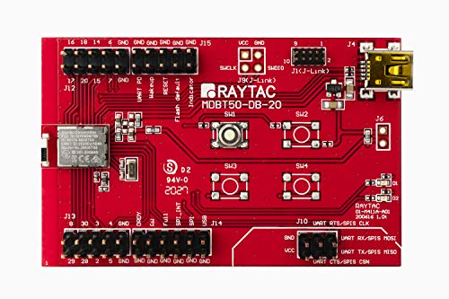 MDBT50-DB Nordic nRF52820 Module Demo Board Dev Kit 18 GPIO Bluetooth Module BT5.2 FCC IC CE Telec KC SRRC (Chip Antenna)