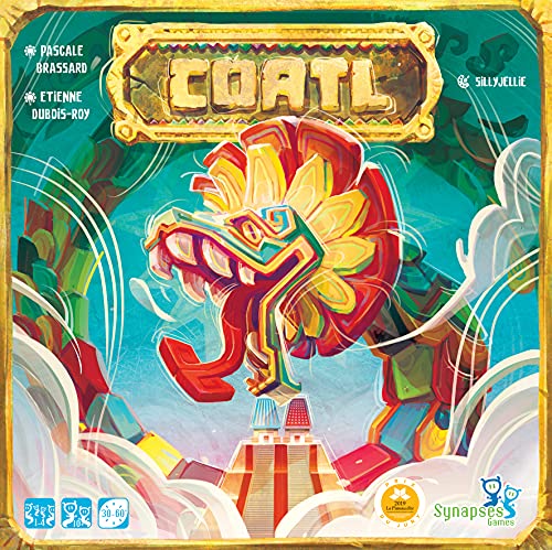 Synapses Games: Coatl, Strategy Board Game, Play in Solo Mode, Or With Up to 4 Players, 30 to 60 Minute Play Time, For Ages 10 and up