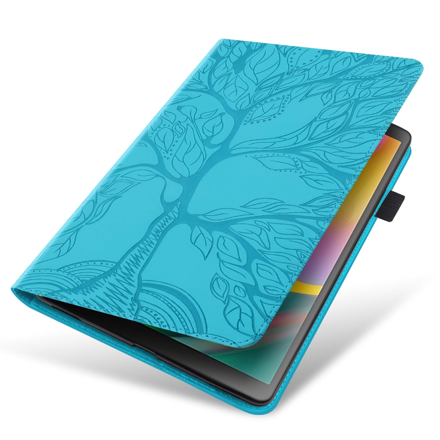 Case for Samsung Galaxy Tab A 10.1 2019 (SM-T510) Premium Slim PU Leather Stand Folding Folio Cover for Samsung Galaxy Tab A 10.1 Inch Tablet SM-T510/T515 2019 Release Modle -Turquoise