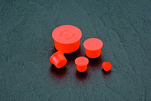 Caplugs ZEZ1541AH1 Plastic NPT Plug. EZP-154, PE-LD, Cap OD .50" Plug ID .787", Orange (Pack of 100)