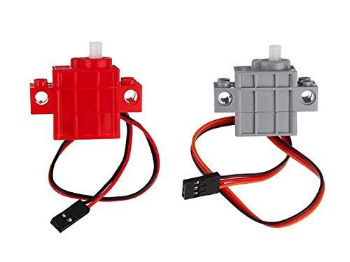 360° Red Color Geek Servo & 270° Gray Color Geek Motor with Wire for Lego/Micro:bit/Ardui/Raspberry Pi