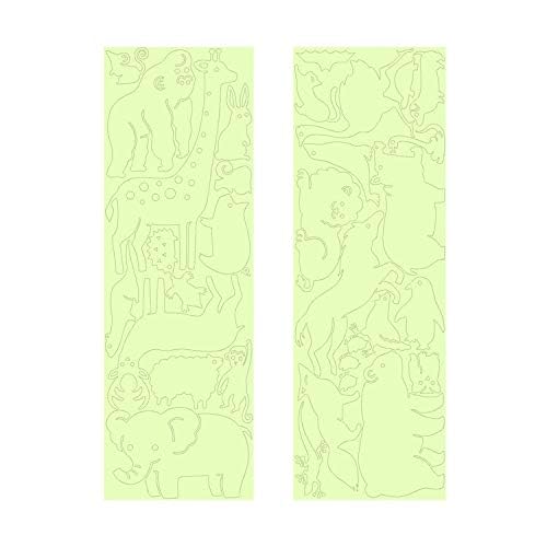 GLOPLAY Animal Series(29 pcs/Pack), Glow in The Dark Educational Wall Stickers, The Eco-Friendly and Brightest Wall Stickers for Ceiling, Bathtime, Bedroom, Party, Decor