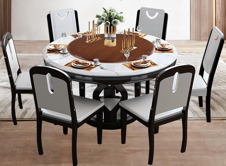 70cm-100cm Lazy Susan Large Wood Dining Table Turntable,Flat Polished Edge,Premium Round Circular Plate,Perfect Circle,tempered glass table top replacement (Color : Brown, Size : 80CM(31.5IN))