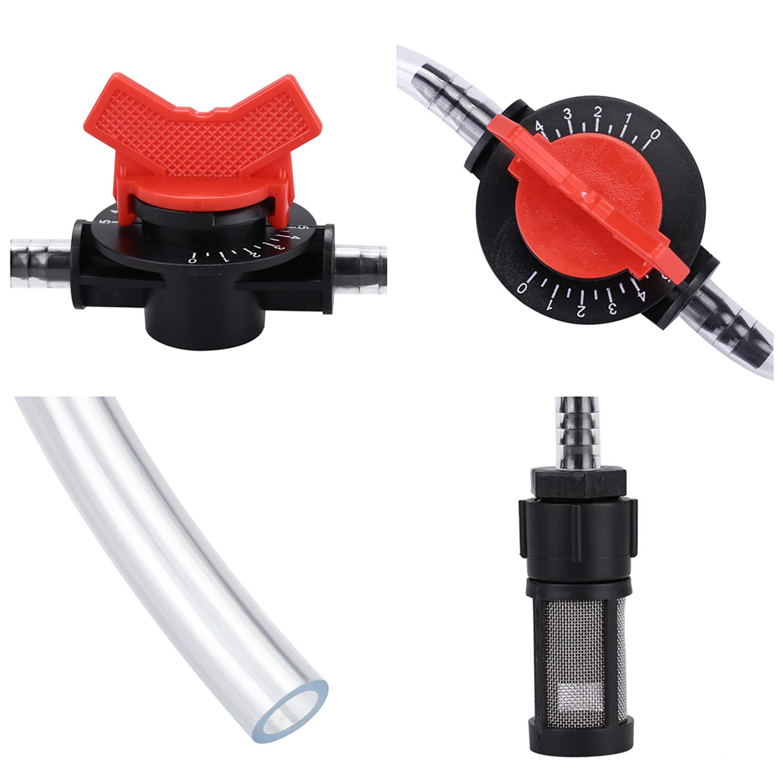 ciciglow Irrigation Device Kit,G3/4 Fertilizer Injector + Switch + Filter + 2.3meters/7.55ft Water Tube for Liquid Fertilizer Injection Through drip Irrigation System