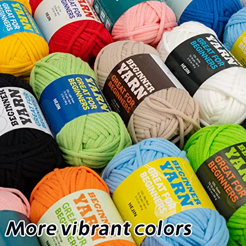50g Blue Yarn for Crocheting and Knitting;80M Cotton Yarn for Beginners with Easy-to-See Stitches;Worsted-Weight Medium #4;Cotton-Nylon Blend Yarn for Beginners Crochet Kit Making 1PACK