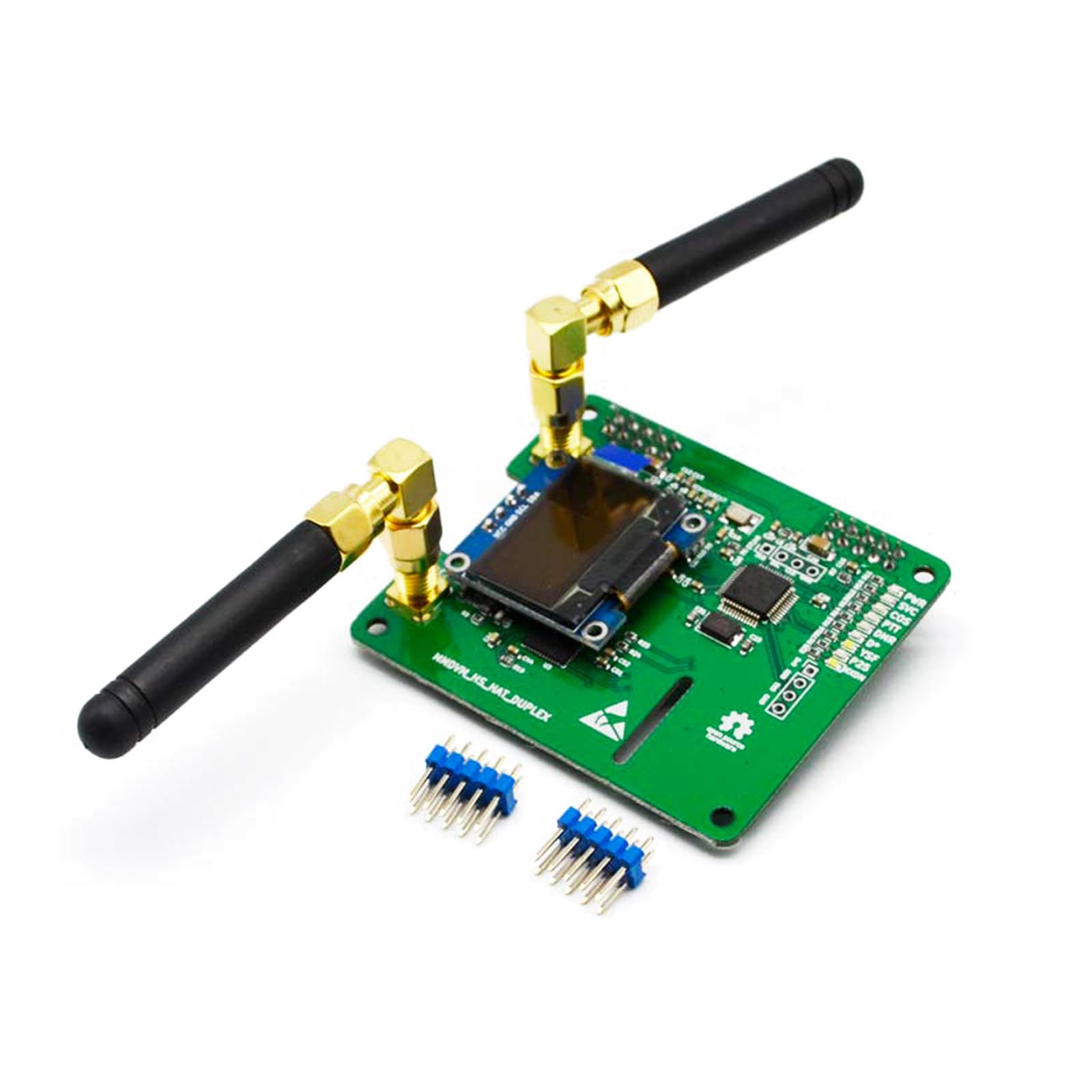 AURSINC MMDVM Duplex Hotspot Module Dual Hat V1.5.2 with 0.96 OLED Display Support P25 DMR YSF NXDN DMR Slot 1 + Slot 2 for Raspberry Pi, Pi Zero (with OLED)