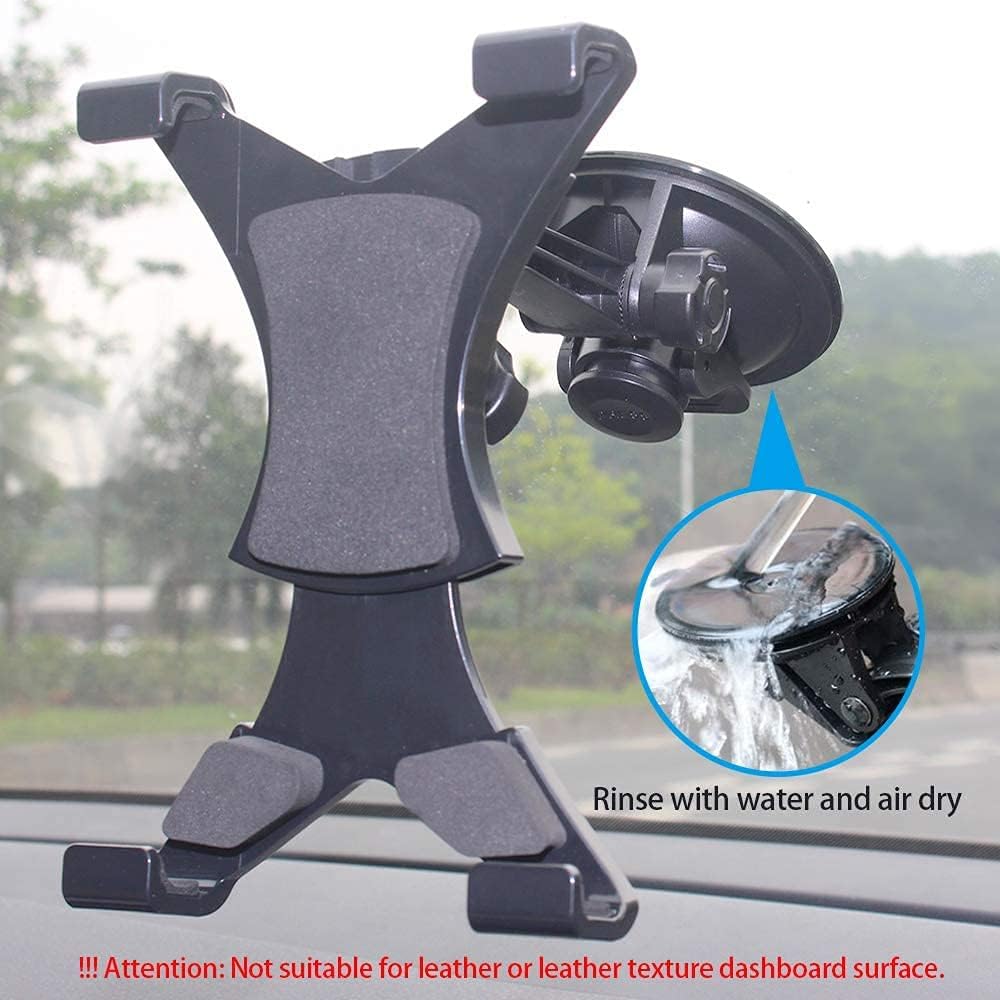 Car Tablet iPad Holder Mount, Suction Cup Tablet Holder Stand for Car Windshield Dash Desk Kitchen Wall Compatible with iPad Mini Air Samsung Galaxy Tab A S Series All 7-10 inches Tablet