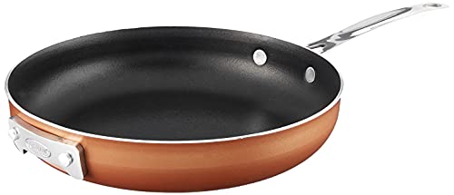 Gotham Steel Stackable 3 Piece Frying Pan Cookware Set– Stackmaster Ultra Nonstick Cast Texture Ceramic Coating, Stacks and Nests within Each Other - Dishwasher Safe