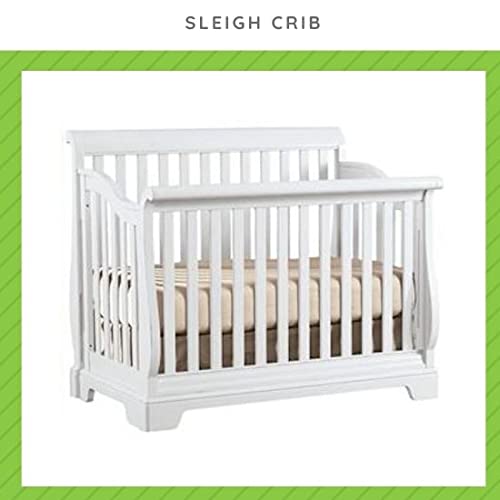 CC KITS Full-Size Conversion Kit Bed Rails for Young America Cribs (White)