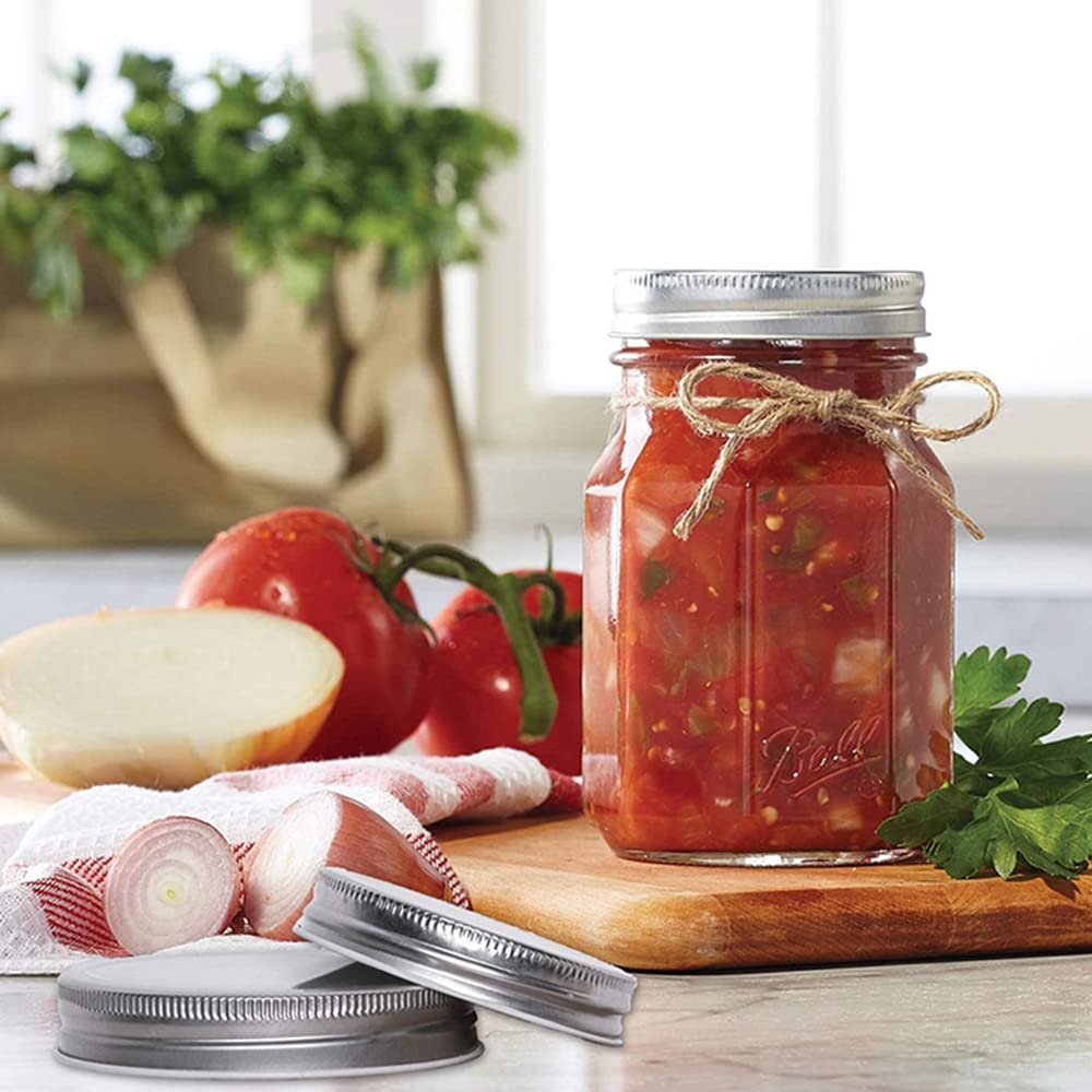 30 Pcs Regular Mouth Mason Jar Lids ，Leak Proof Secure Mason Storage Solid Caps，Metal Mason Canning Lids Decorative Mason Jar Caps for Food Storage.