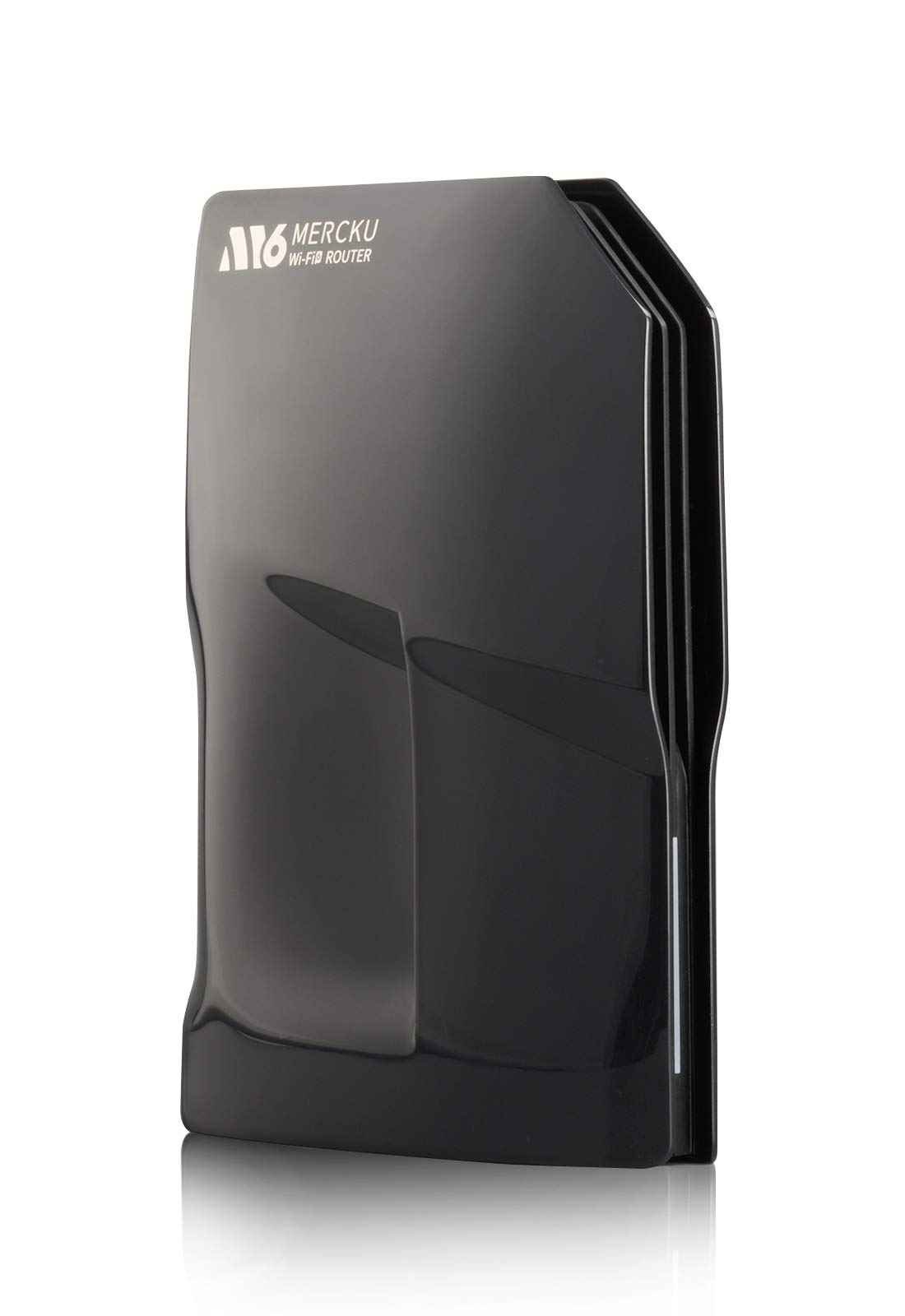 Mercku M6 Wi-Fi 6 Router for Wireless Internet Mesh Wi-Fi System 1 Pack up to 3,000 Sq.Ft. Can Add More Units to Form a Mesh Wi-Fi System, Dual-Band Gigabit Router, App Control, AX1800, Cosmo Black