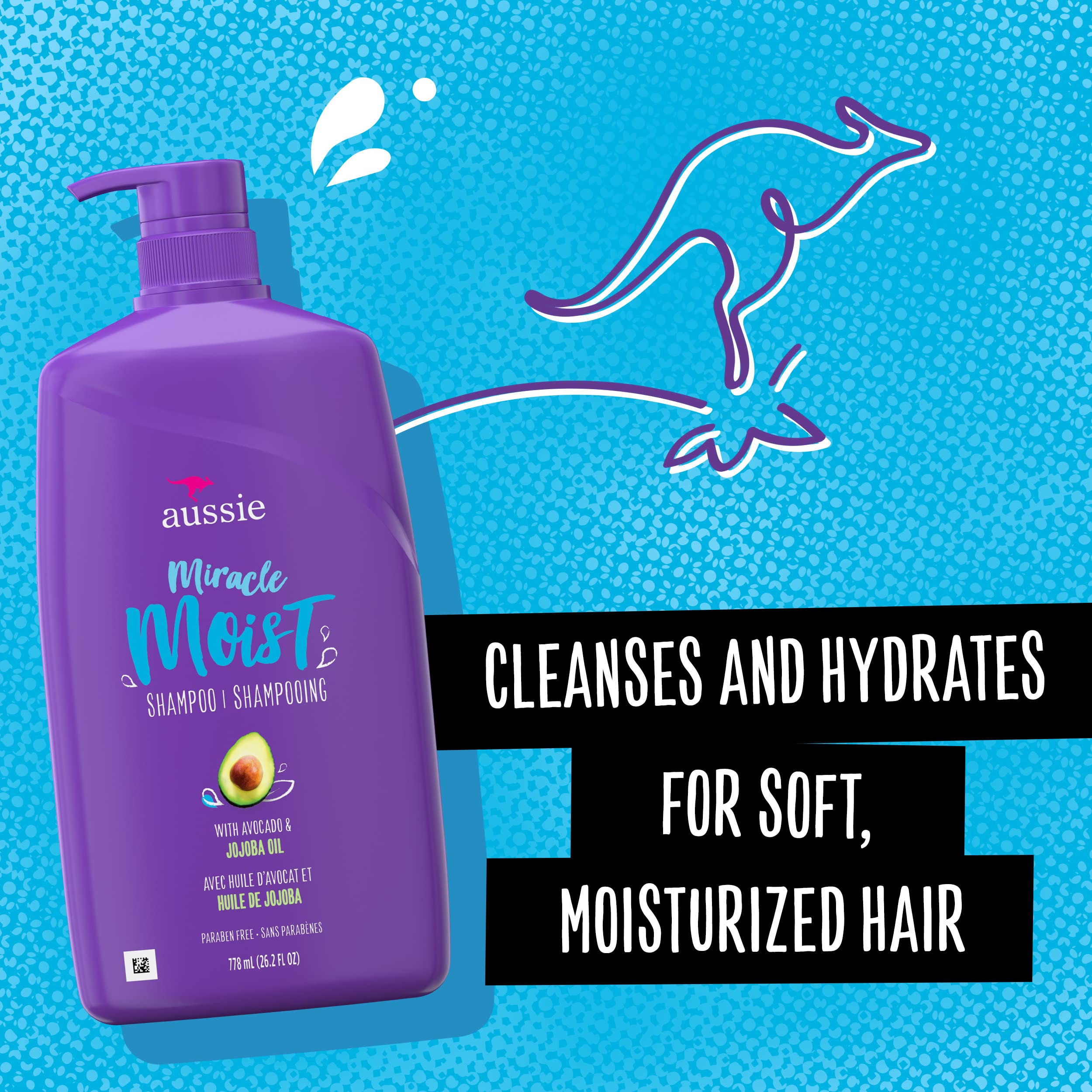 Aussie Shampoo Miracle Moist 26.2 Oz Pump, 26.2 Oz (381519186776)