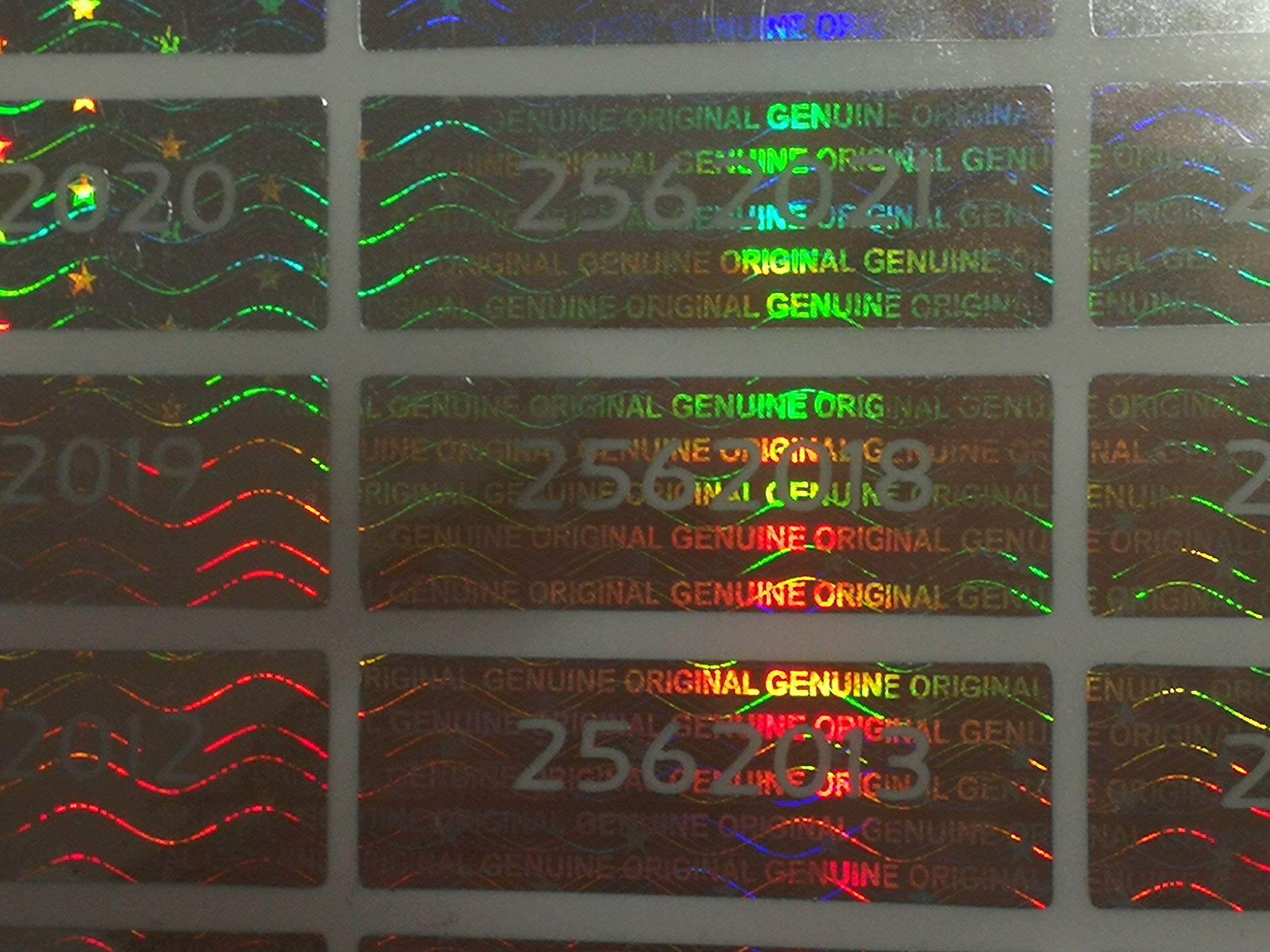 Holomarks 156 pcs Hologram Labels with Serial Numbers, Warranty Stickers Seals 1.18 x 0.39 in