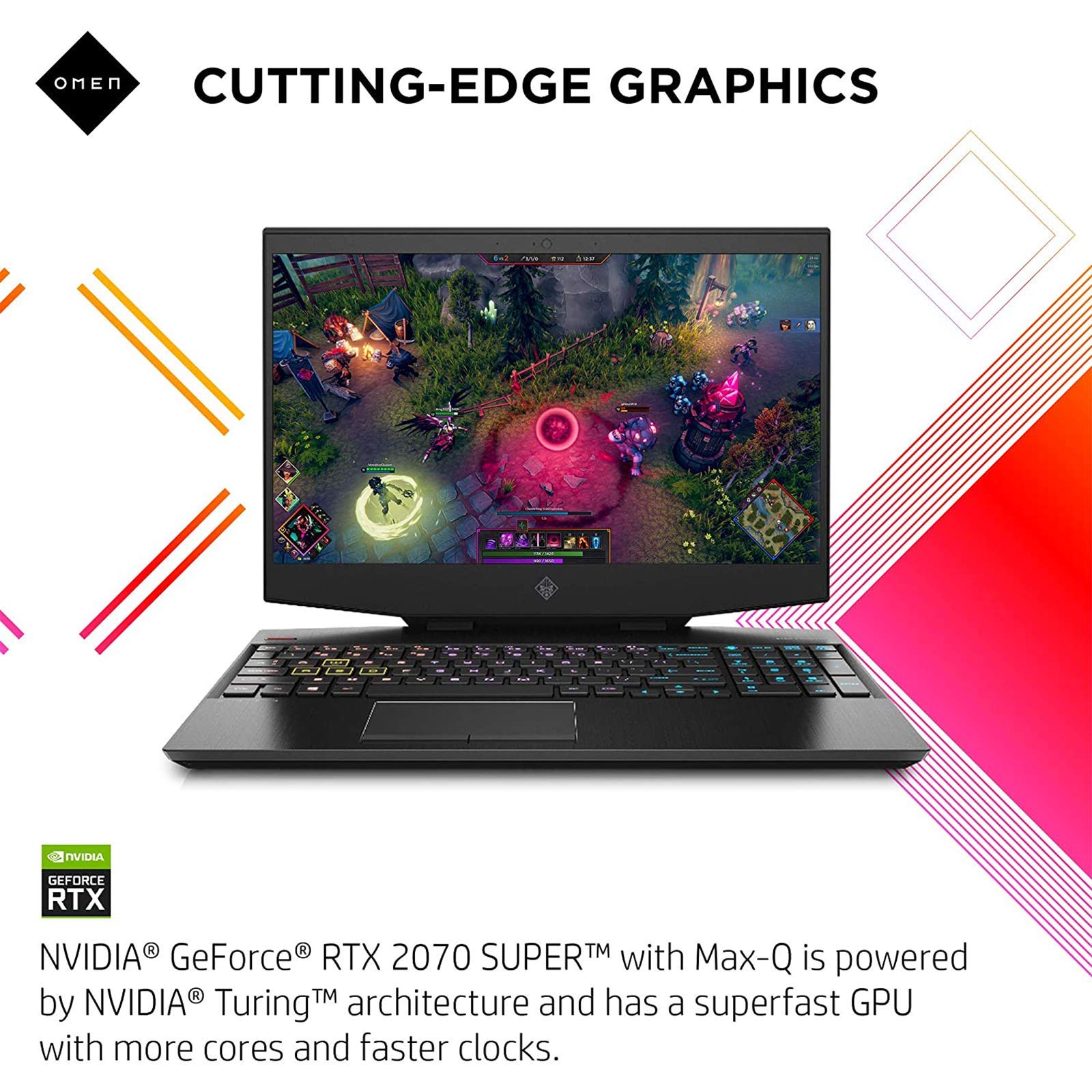 HP OMEN 15.6 Inch 300Hz FHD 1080P Gaming Laptop, Intel Core i7-10750H up to 5.0GHz, RTX 2070 Max-Q 8GB, Backlit KB, 32GB RAM, 1TB PCIE SSD (Boot) + 2TB SSD, Win10 + NexiGo Wireless Mouse Bundle