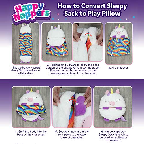 Happy Nappers Pillow & Sleepy Sack- Comfy, Cozy, Compact, Super Soft, Warm, All Season, Sleeping Bag with Pillow- Blue Shark (Medium- 54” x 20”)