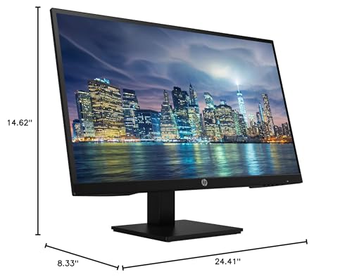 HP P27h G4 27 Inch IPS LED Backlit Monitor 2-Pack, Integrated Speakers, HDMI, FHD