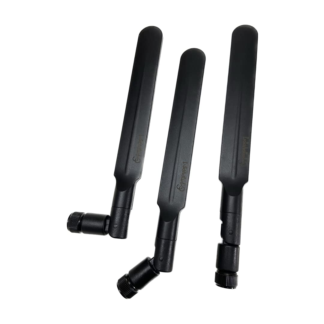 CompuPort Wide Band 5dbi 698-960/1710-3500MHzMhz 5G 4G LTE Omni Directional Whip Antenna with SMA Male Connector Compatible with Microhard, Sierra, Digi, Teltonika and Any SMA Gateway/Wireless Modems