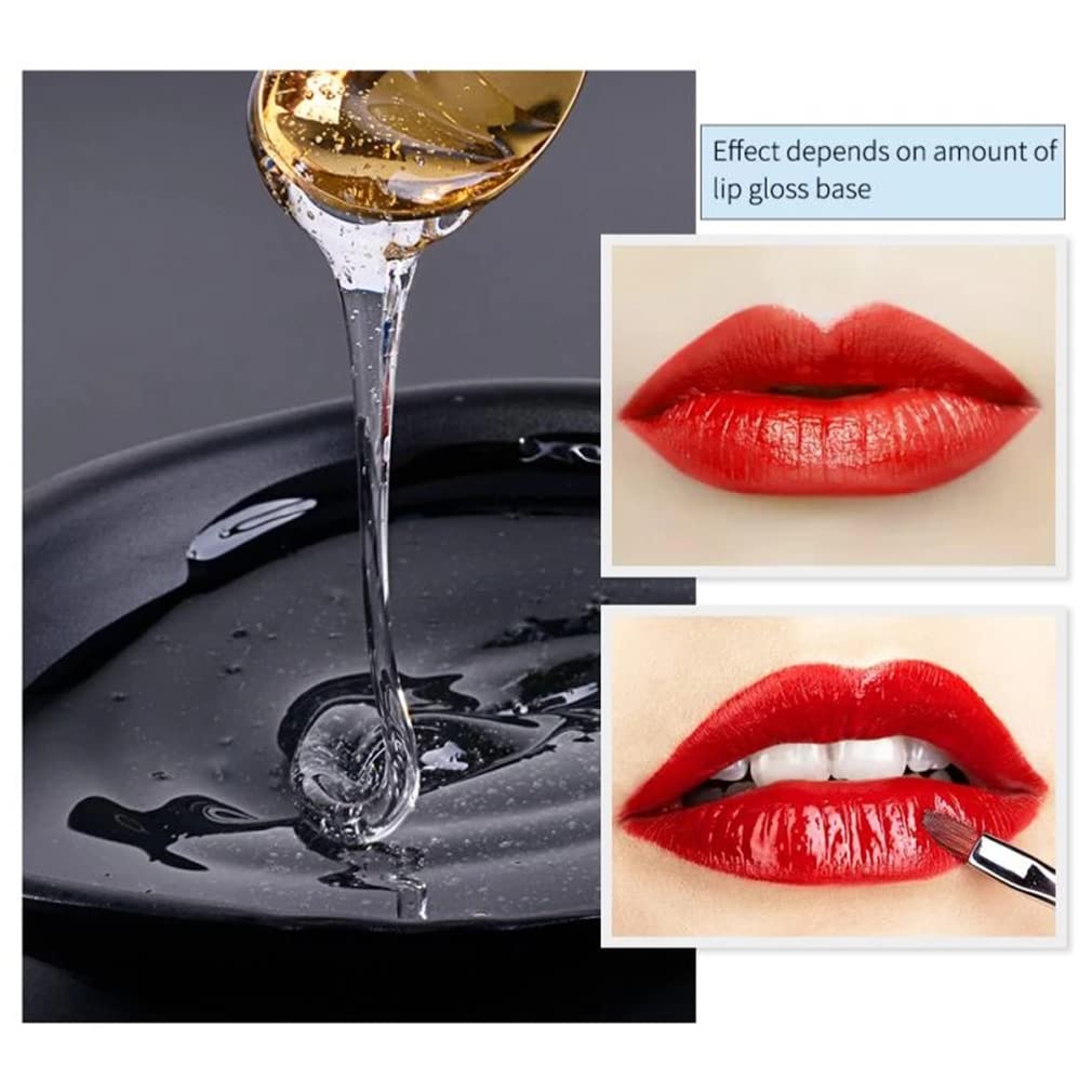 2 Pack Lip Gloss Base Oil, lip makeup primers, Moisturize Basic Lipstick Material, Non-Stick, Base for DIY Handmade Lip Balms Lip Gloss