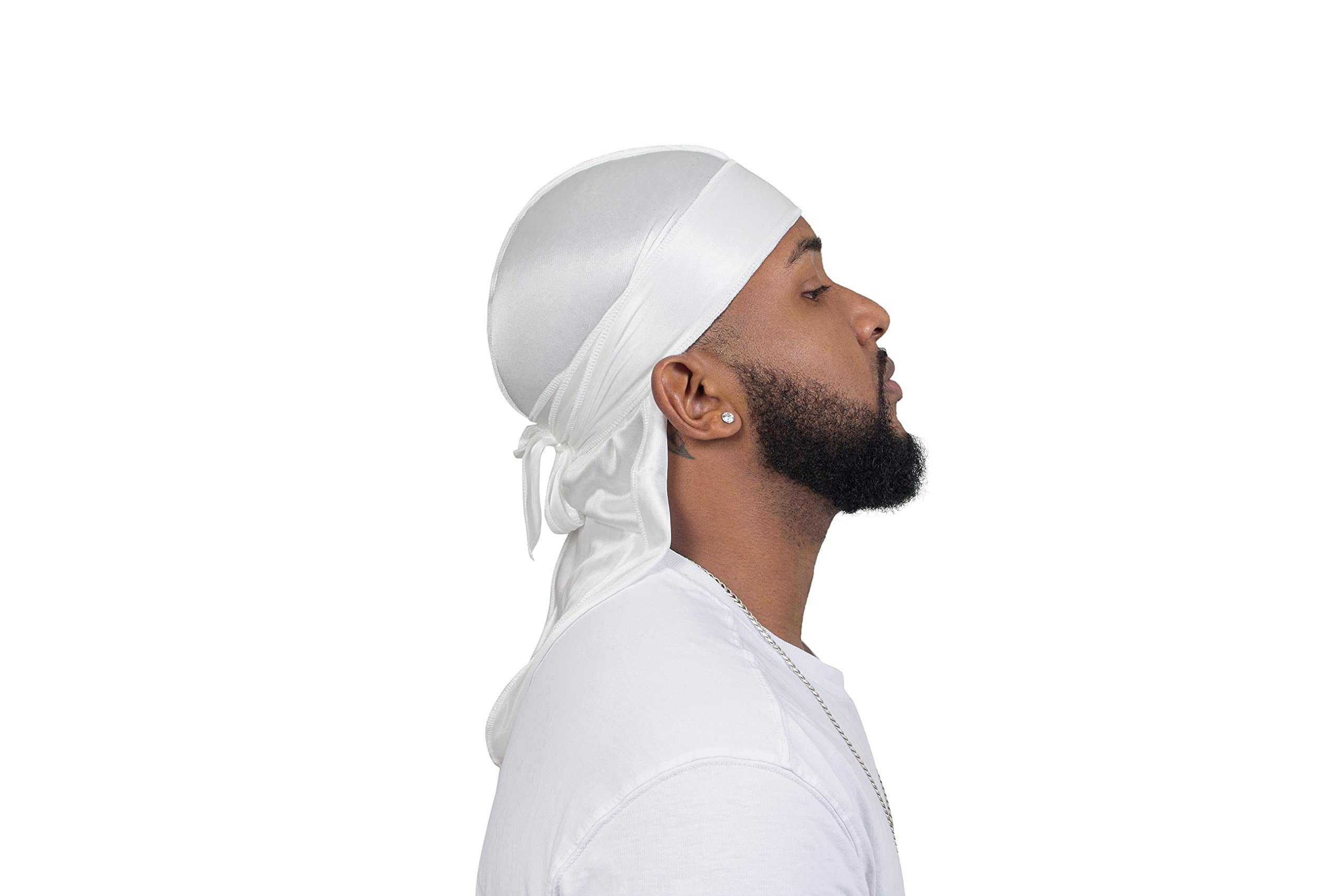 ForceWave 3 Pieces Silky Durags and 1 Wave Cap Pack for Men Waves, Moisture-Tech Fabric Satin Du-Rag