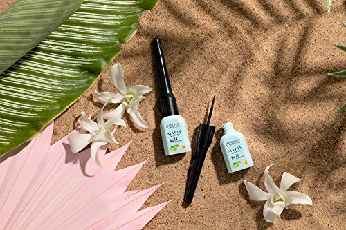Physicians Formula Matte Monoi Butter Liquid Matte Eyeliner, Eye Makeup, Dermatologist Tested, Black, Brush Eye Liner