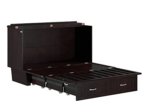 AFI Nantucket Murphy Bed Chest, Queen, Espresso