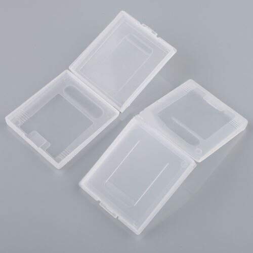 5pcs Hard Clear Plastic Cases Game Cartridge Cases for Gameboy Color GBC Game Card Cartridge Storage Case