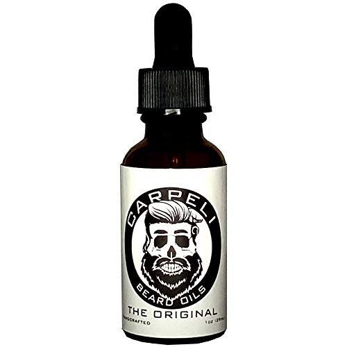 Carpeli | Natural Beard Oil Conditioner | Perfect for Sensitive Skin | Softens, Promotes Growth and Hydration | For Men 1 oz With Dropper (The Original)