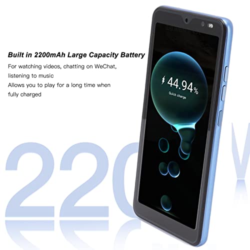 ASHATA Unlocked Android Cell Phone,5.45 Inch HD Full Screen Smartphone Kit,2GB RAM 32GB ROM Dual SIM Dual Standby Cell Phone with Face Recognition,for Kids,Elders(Blue)