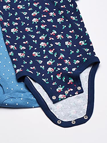Carter's baby girls 8-pack Short-sleeve Bodysuits Bodysuit, Floral Dot, 3 Months US