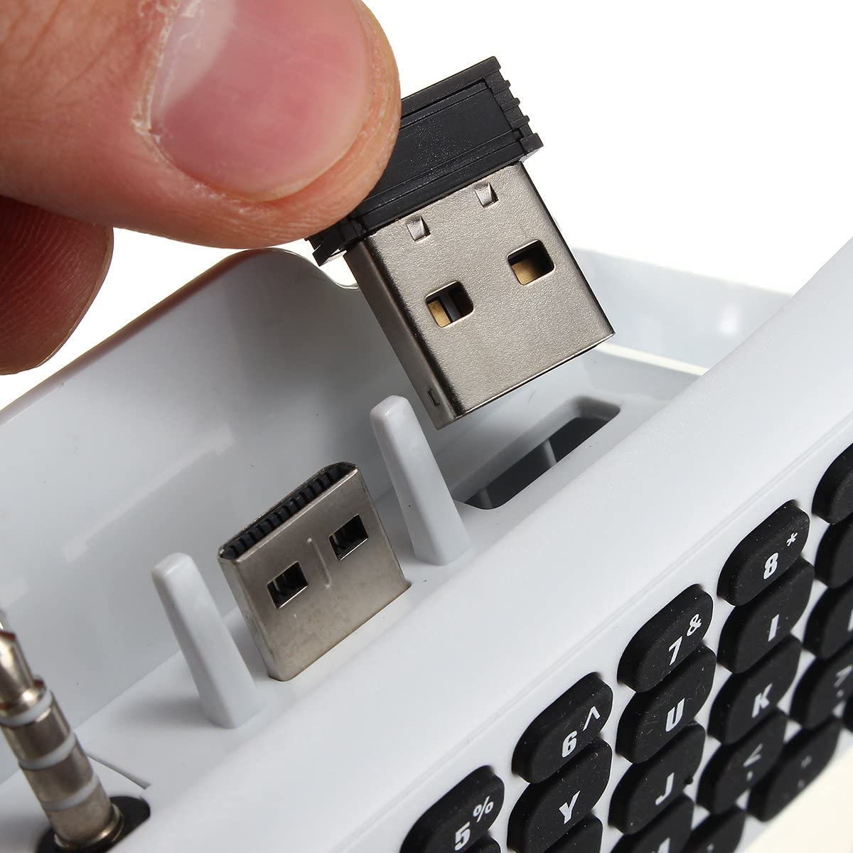 2.4G White Wireless Message Chatpad Keyboard KeyPad for Xbox One S Controller