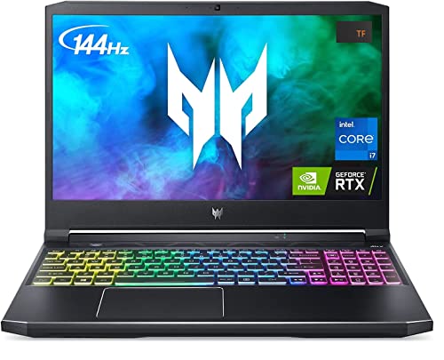 acer Newest Flagship Predator Helios Gaming Laptop: 15.6" FHD 144Hz 3ms IPS Display, Intel Gaming 8-Core i7-11800H, 32GB RAM, 512GB SSD, 6GB Gefore RTX 3060, Killer WiFi 6, RGB Keyboard, Win10H, TF