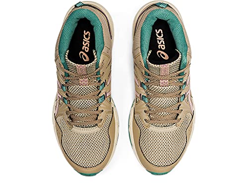 ASICS Women's Gel-Venture 8 Mid Top Running Shoes, 8.5, Wood Crepe/ROSEQUARTZ