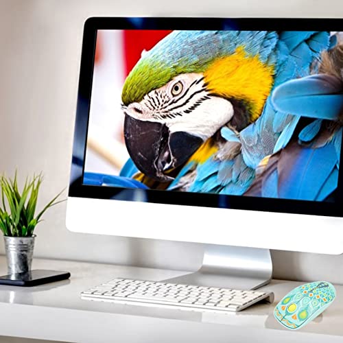 2.4GHz Wireless Mouse Cute Computer Mouse, Silent Cordless USB Mouse Wireless Optical Computer Mouse, 1500DPI, Automatically Sleep, for PC Laptop Notebook Kids Girl Gift