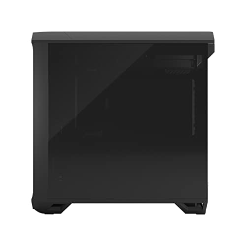 Fractal Design Torrent Compact RGB Black - Light Tint Tempered Glass Side Panels - Open Grille for Maximum air Intake - Two 180mm RGB PWM Fans Included - Type C - ATX Airflow Mid Tower PC Gaming Case