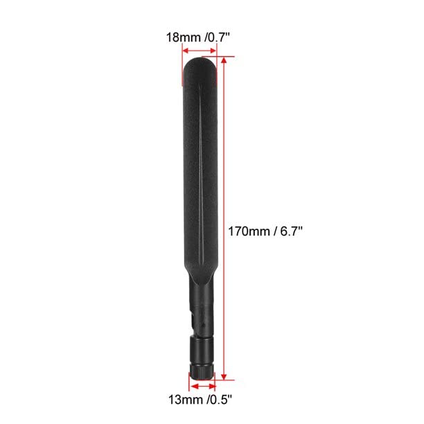 2-Pack 4G LTE Antenna 10dBi SMA Male (inner pin Cellular Antenna for 4G LTE Wireless CPE Router Hotspot Cellular Gateway Industrial IoT Router Trail Camera Game Camera Outdoor Security Camera