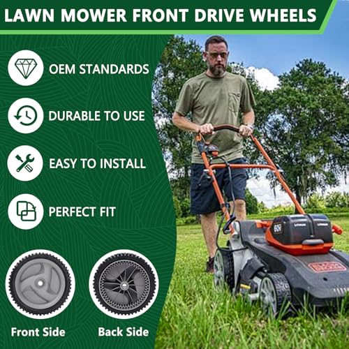 2 Pack Mower Front Drive Wheels for Craftsman Husqvarna 194231X460 401274X460 583719501 Wheel 8" X1-3/4