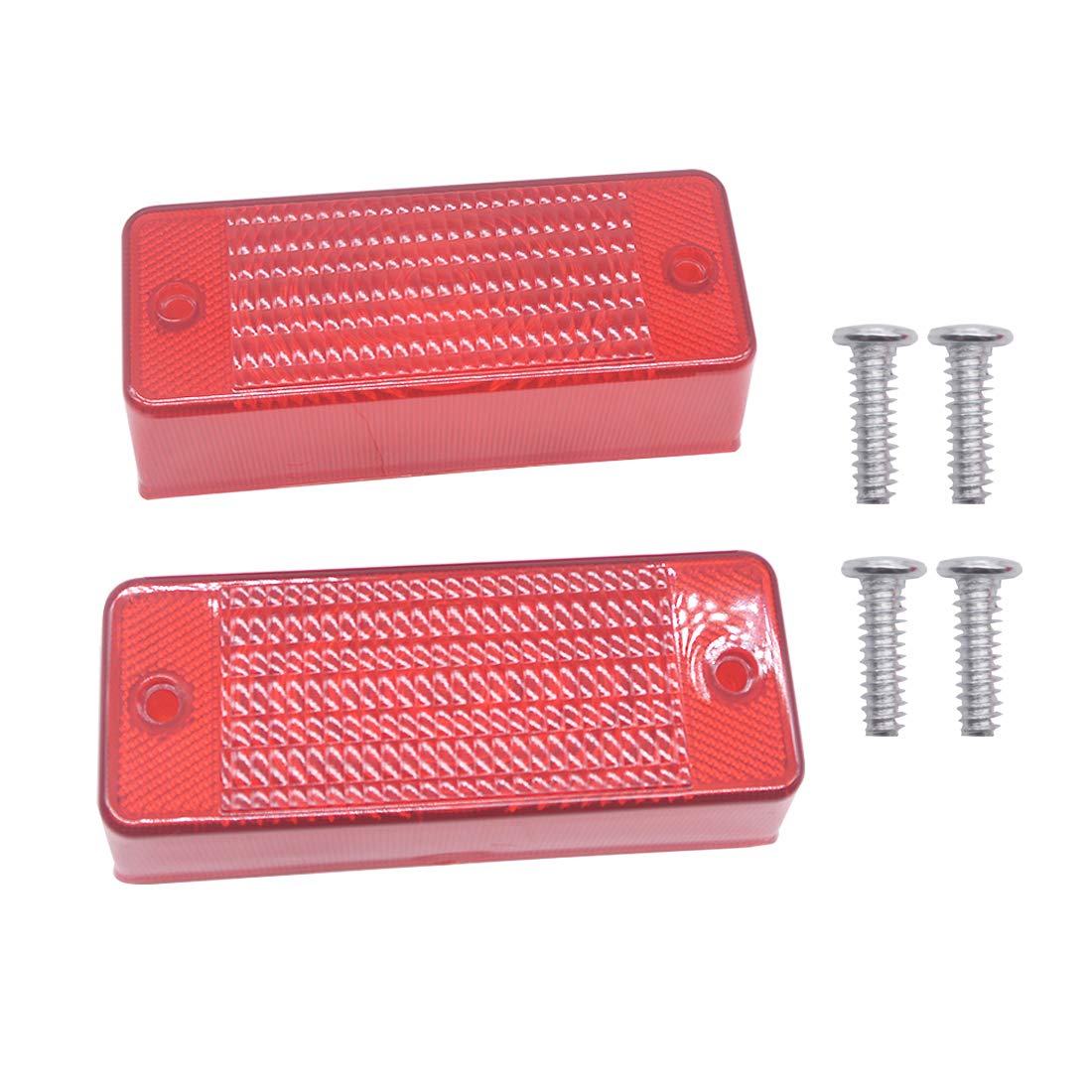 2 Pcs Rear Tail Light Lens 6672276 for Bobcat Skid Steer Loader A300 S100 S130 S150 T110 T140 T180 T190 T200 T250