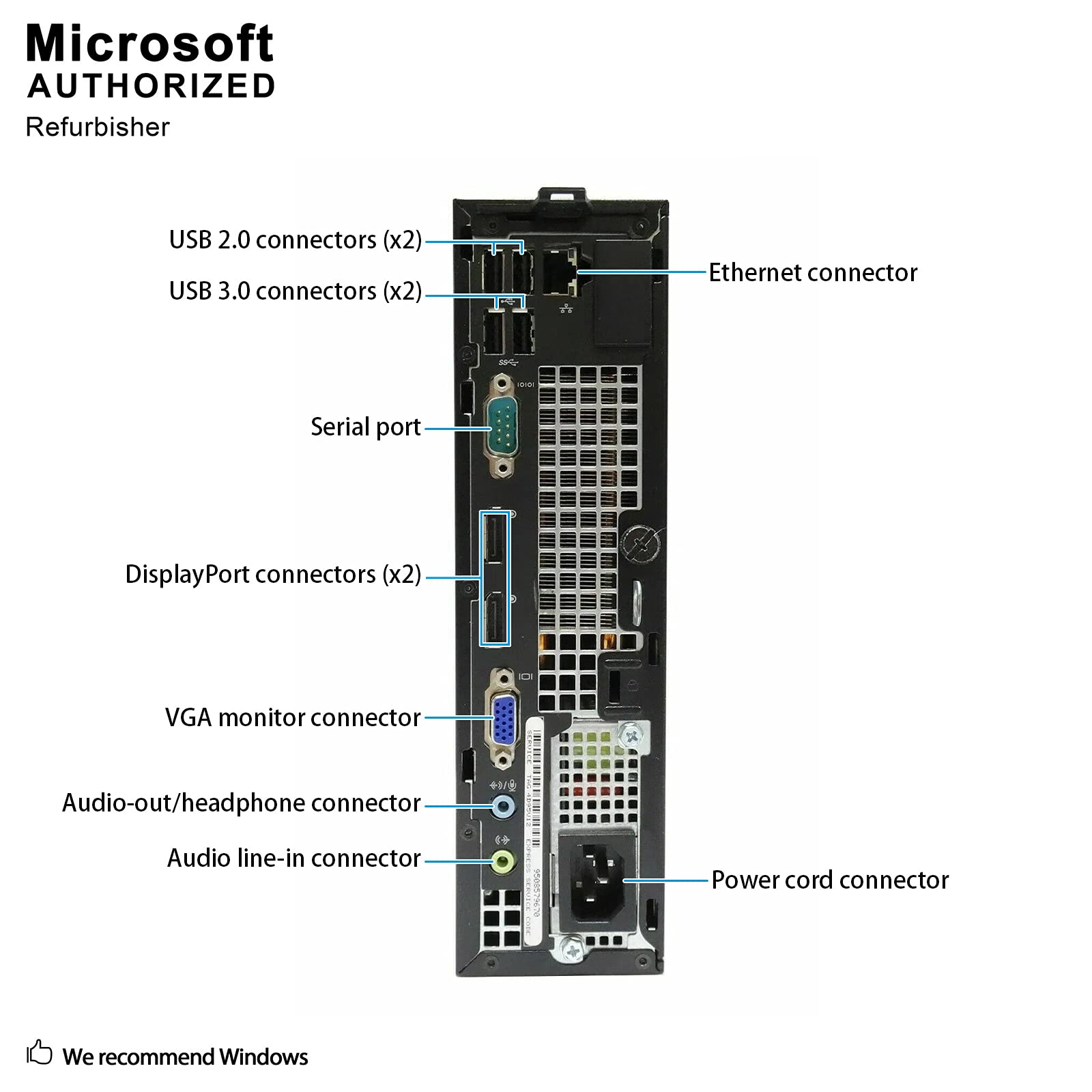 Dell OptiPlex 7010 Ultra Small Space Saving PC Desktop Computer, Intel i5, 8GB RAM 500GB HDD, Windows 10 Pro, 24 LCD Monitor, New 16GB Flash Drive, Keyboard & Mouse, DVD, WiFi (Renewed)