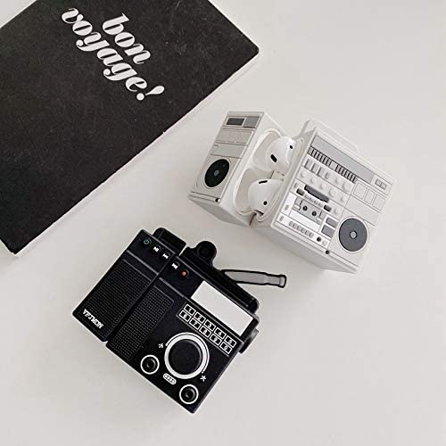 Case for AirPods 2nd/1st Generation 2019/2016, Suublg Silicone Cartoon Cute Case Protective Shockproof Covers for AirPods 1 and 2, with Keychain
