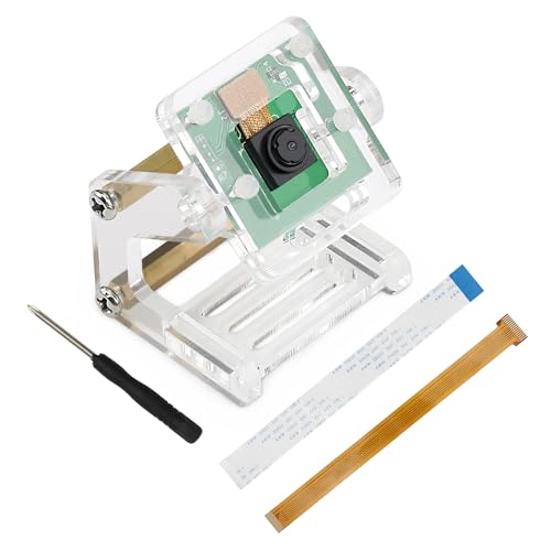FREENOVE 5MP Camera for Raspberry Pi 5 4 B 3 B+ A+ Zero 2 W with Adjustable Holder and Ribbon Cable, 62ยฐ Viewing Angle, 1080P 720P Output
