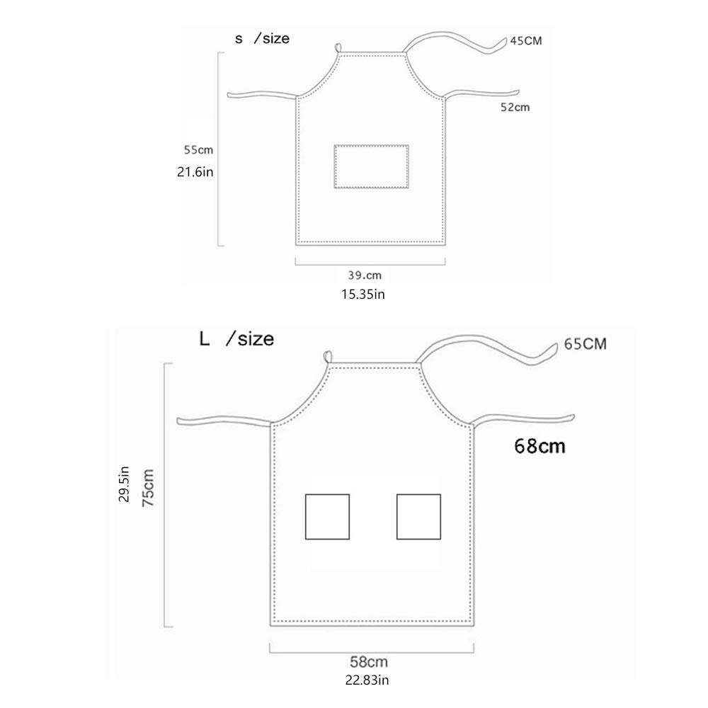 2 Pack Parent Child Apron, Waterproof Apron Pocket Gift for Mother Daughter