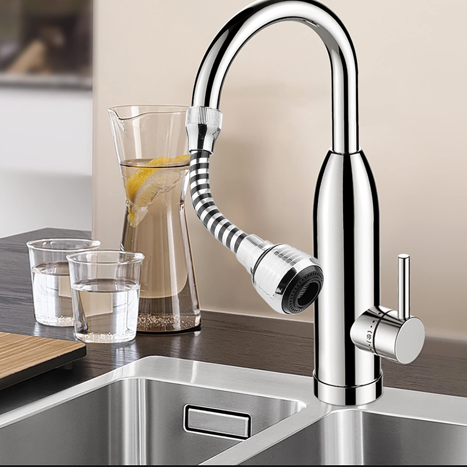 360 Degree Flexible Faucet Nozzle Sink Faucet Spray Water Out Small Faucet