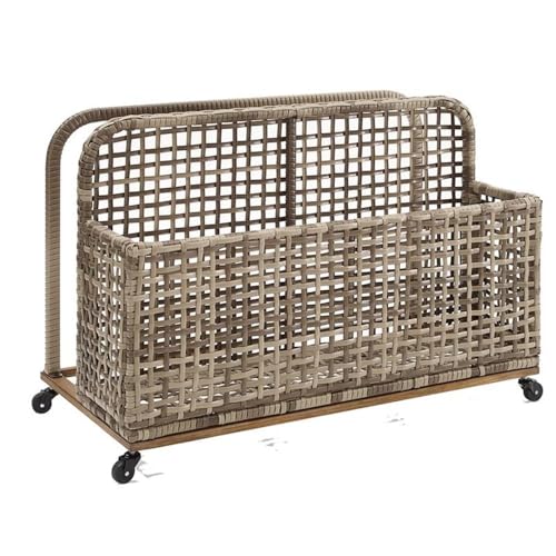 Afuera Living Coastal Wicker / Rattan Pool Storage Caddy in Natural